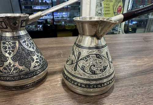 Турка для кофе серебро 875 Кубачи