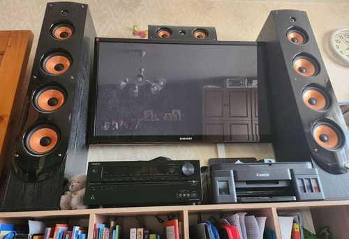 Ресивер onkyo TX-NR545 и комплект акустики tangent