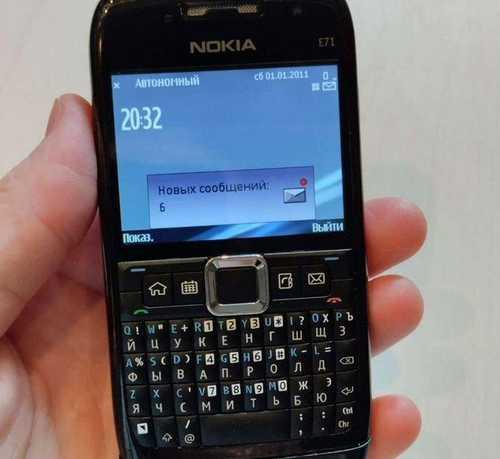 Nokia E71, чёрный, оригинал, состояние
