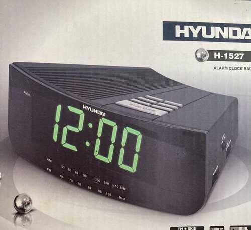 Радио часы будильник hyundai новые