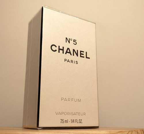 Духи Chanel № 5 7,5 мл винтаж 1970-х спрей в слюде