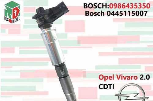 Форсунка Bosch 0445115007 Опель Виваро 2.0