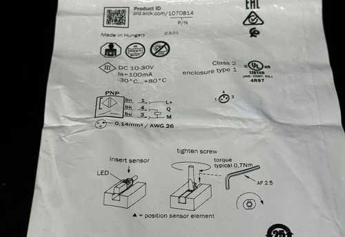 Магнитный датчик MZT7-03VPS-KP0