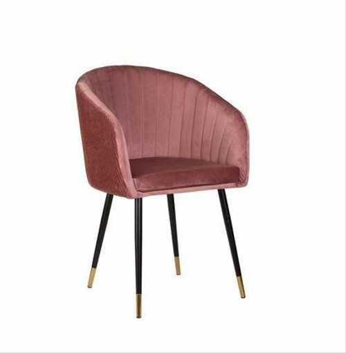 Кресло розовый стул для гостиной со спинкой Mary