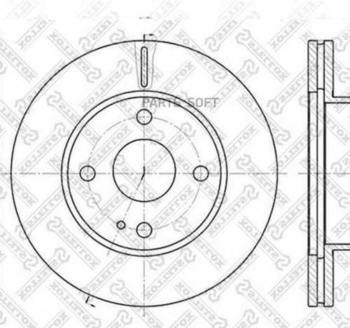 Stellox 6020-3232V-SX Диск тормозной передний