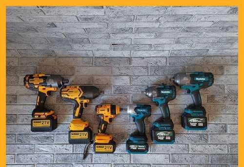 Гайковёрты аккумуляторные Makita, Dewalt