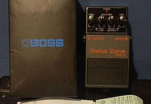 Boss metal zone distortion