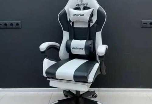 Новое Игровое кресло с подножкой, массаж, до130кг