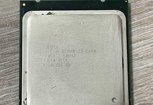Процессор intel xeon e5-2640 2,5 Ghz