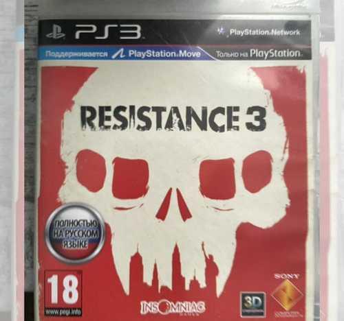 Диски для ps3 resistance 3