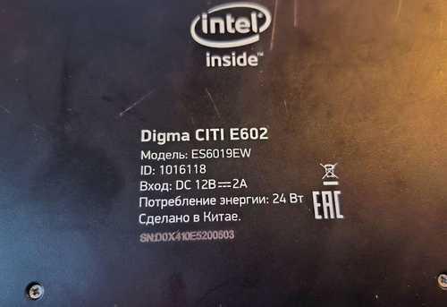 Ноутбук Digma Citi E602