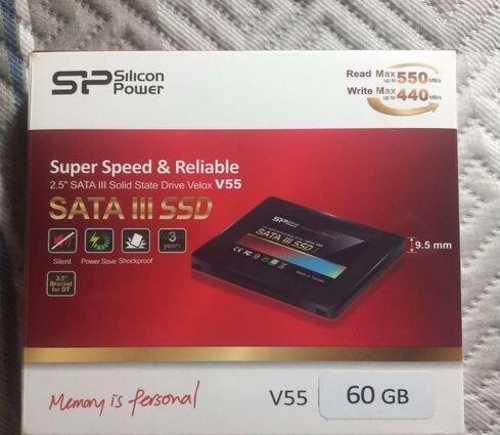 Твердотельный накопитель SSD Silicon Power 60gb