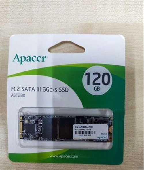 SSD m2 накопитель Apacer 120Gb