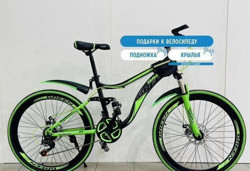 Велосипед Green Damper (черно-зеленый)
