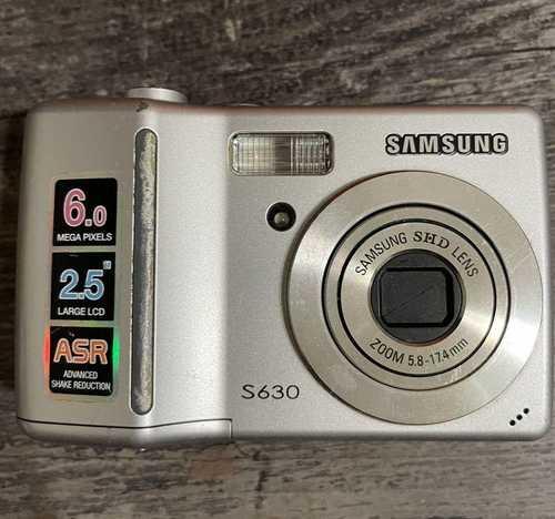 Цифровой фотоаппарат samsung s630