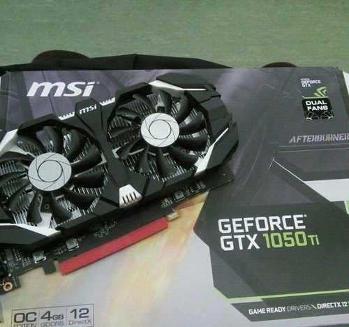 Видеокарта gtx 1050 ti 4gb msi