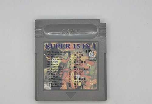 Игра Super 15in1 для Game Boy н/о