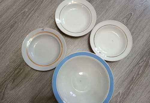 Посуда СССР тарелки разные дулево зик