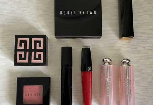 Бальзам Dior/ Румяна Bobbi Brown/ помада Chanel