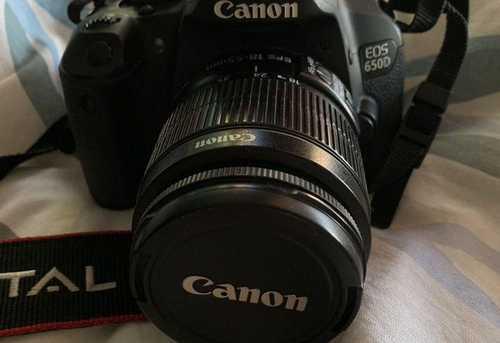 Canon 650d обьектив efs 18 55 kit + 50 mm f 1 8 ii