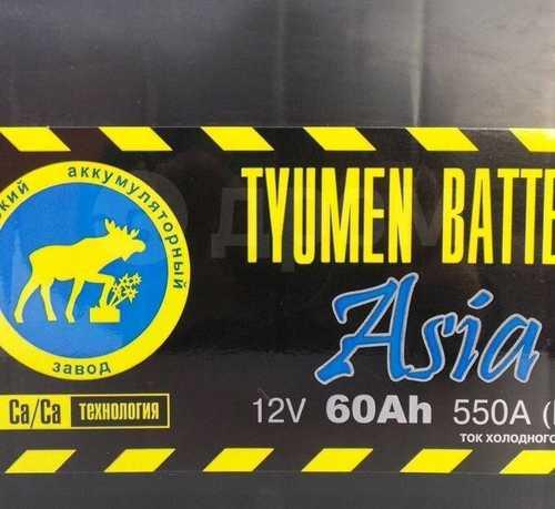 60Ah Аккумулятор 12V 6CT-60.1 Tyumen Asia 65D23R