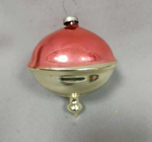 Елочная игрушка СССР Юла Волчок стекло
