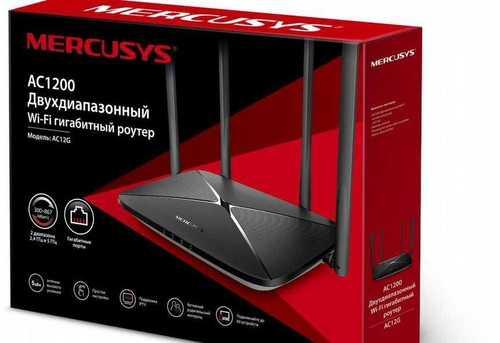 Wi-Fi роутер mercusys AC12G, AC1200, черный