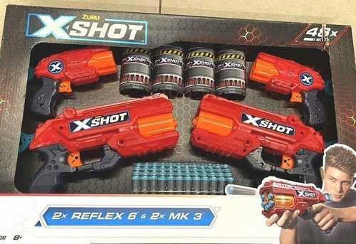 Набор X-Shot (4 бластера)