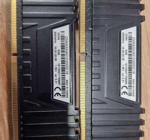 Оперативная память Corsair DDR4 16Gb(8x2) 3000mhz