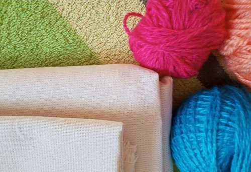 Ткань для ковровой вышивки (двунитка суровая) 5м