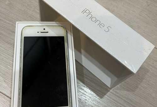 Телефон iPhone 5 32gb white