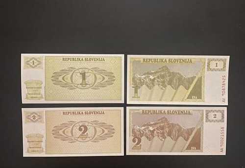 Набор банкнот Словения