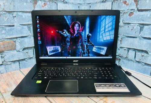 Ноутбук 17.3" Acer Aspire E5-774G, 1128 ГБ, Core i5-6200U, RAM 8 ГБ, GeForce 940MX 2 ГБ