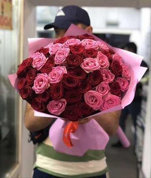Розы Цветы букеты 101 51 шт