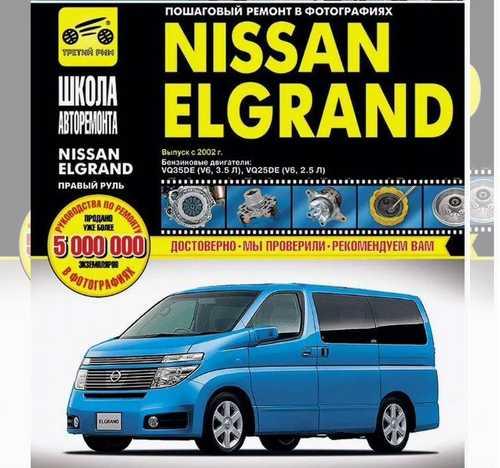 Книга по ремонту и эксплуатации Nissan Elgrand