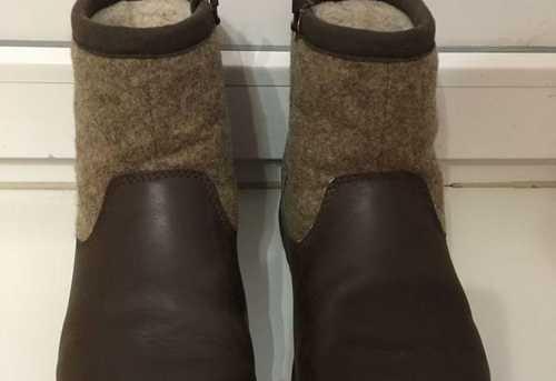 Кожаные зимние угги на овчине UGG Австралия 35-й р