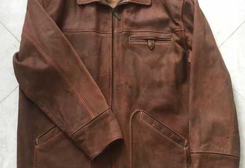 Кожаная куртка мужская 62-64 размер
