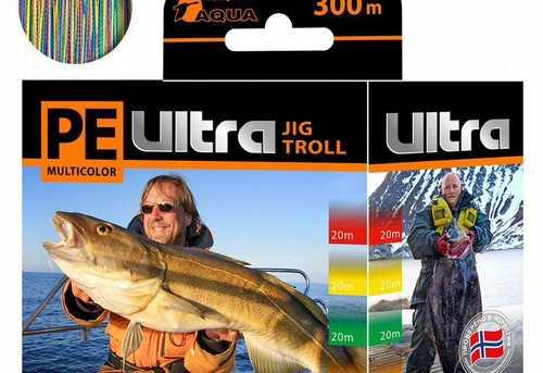 Шнур aqua PE ultra multi JIG troll (20) 0,60mm300m