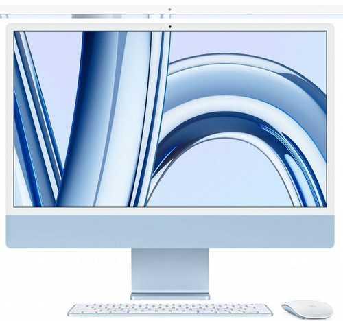 Моноблок Apple iMac 24" 4.5K M3 8GB 256SSD Blue