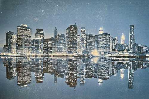 Картина с кристаллами Сваровски “Ночной Нью-Йорк”