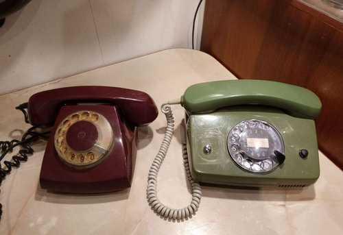 Старый телефон СССР дисковой