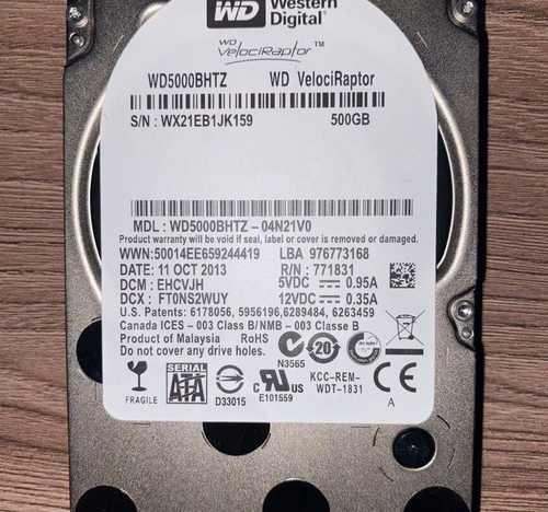 Жесткий диск Western Digital WD5000bhtz 500Gb