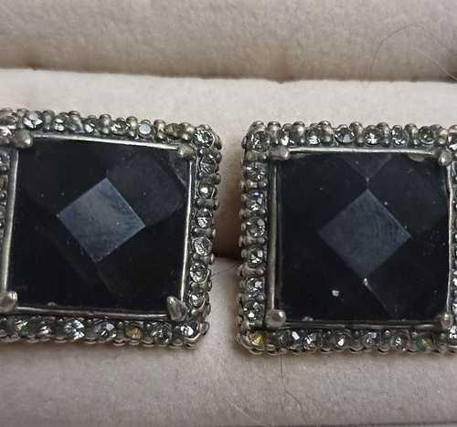 Серьги-гвоздики винтажные