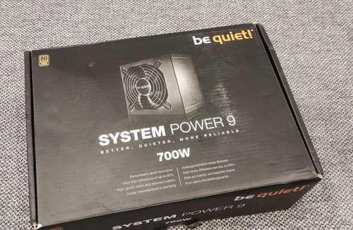 Блок питания be quiet system power 9 700W Bronze