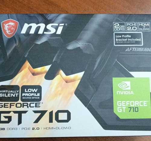 Видекарта MSI GeForce GT 710 2GB DDR3 LP