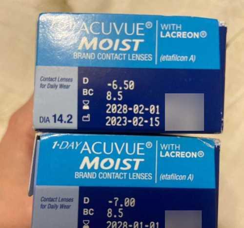 Acuvue линзы 1-Day Acuvue Moist Однодневные