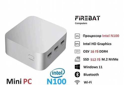 Мини-Пк Firebat (16/512, Intel N100) Новый