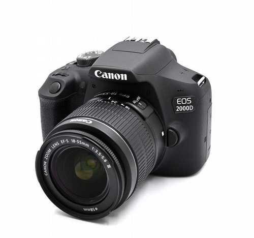 Фотоаппарат Canon EOS 2000D kit (2937 кадров)