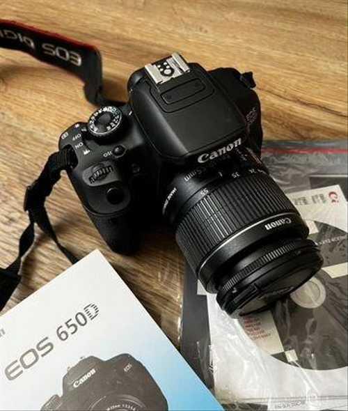 Зеркальный фотоаппарат canon eos650d