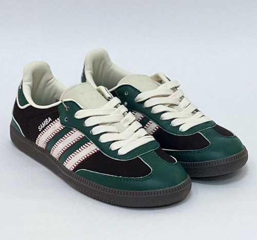 Кроссовки Adidas Samba x Notitle Brown Green